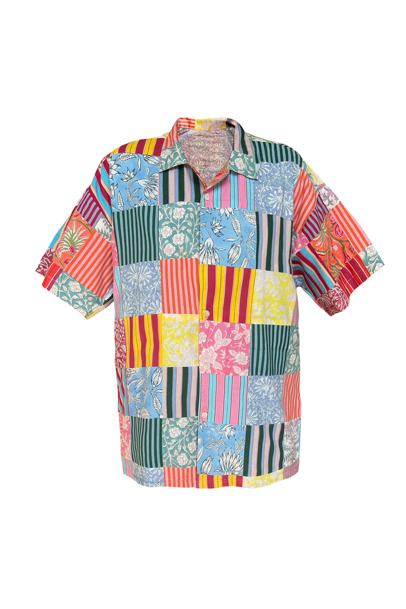 Striped Patchwork Shirt – The PDKF Store