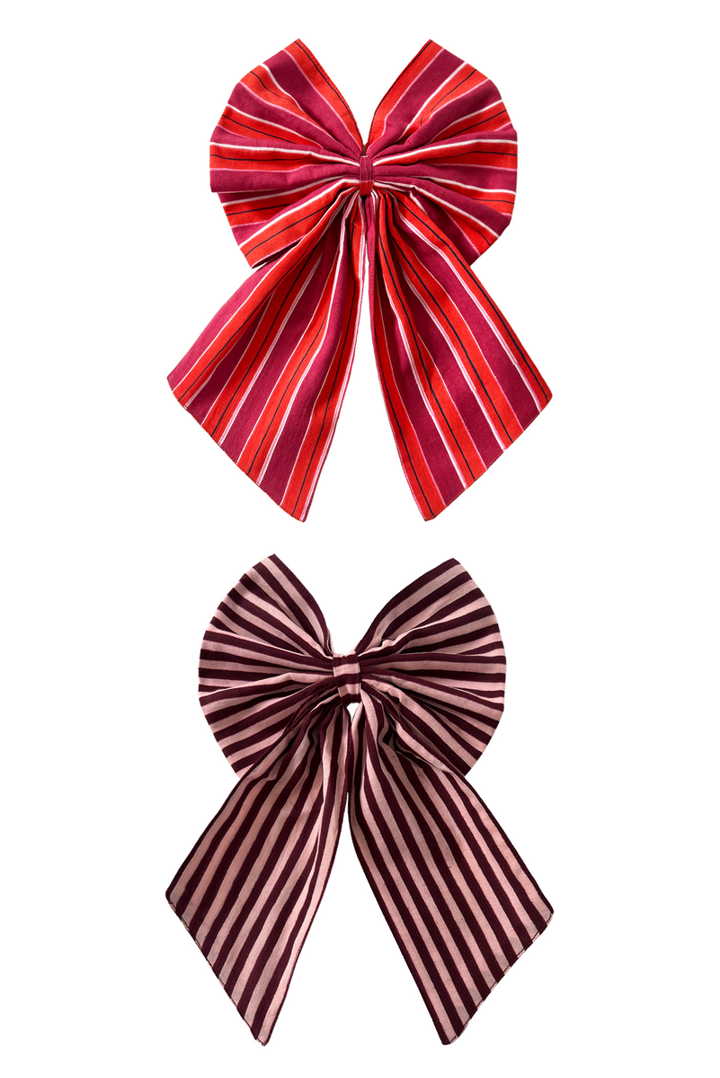 Striped Bows (Set of 2) – The PDKF Store