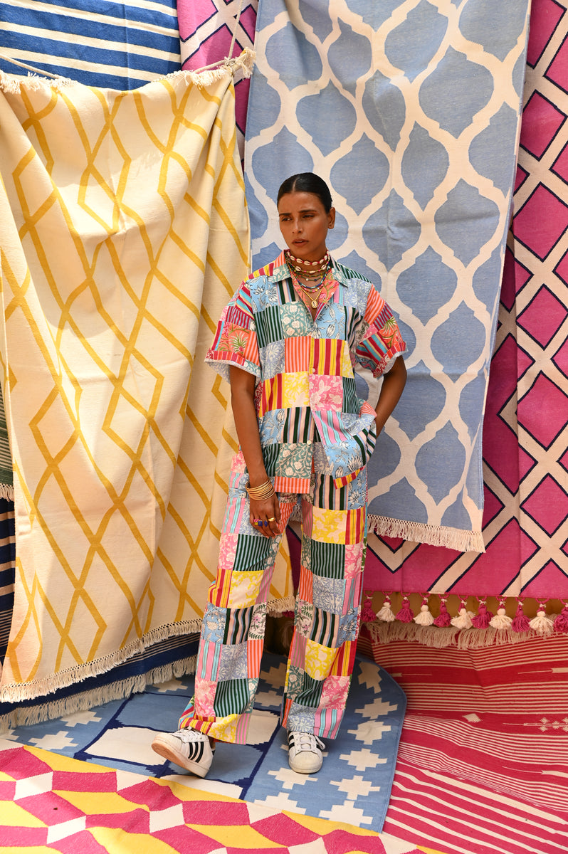 Striped Patchwork Shirt – The PDKF Store